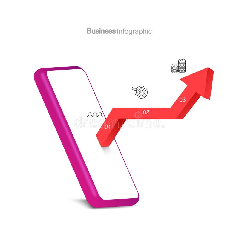 The Concept of Step Up. Steps To Success. Vector Illustration. Stock ...