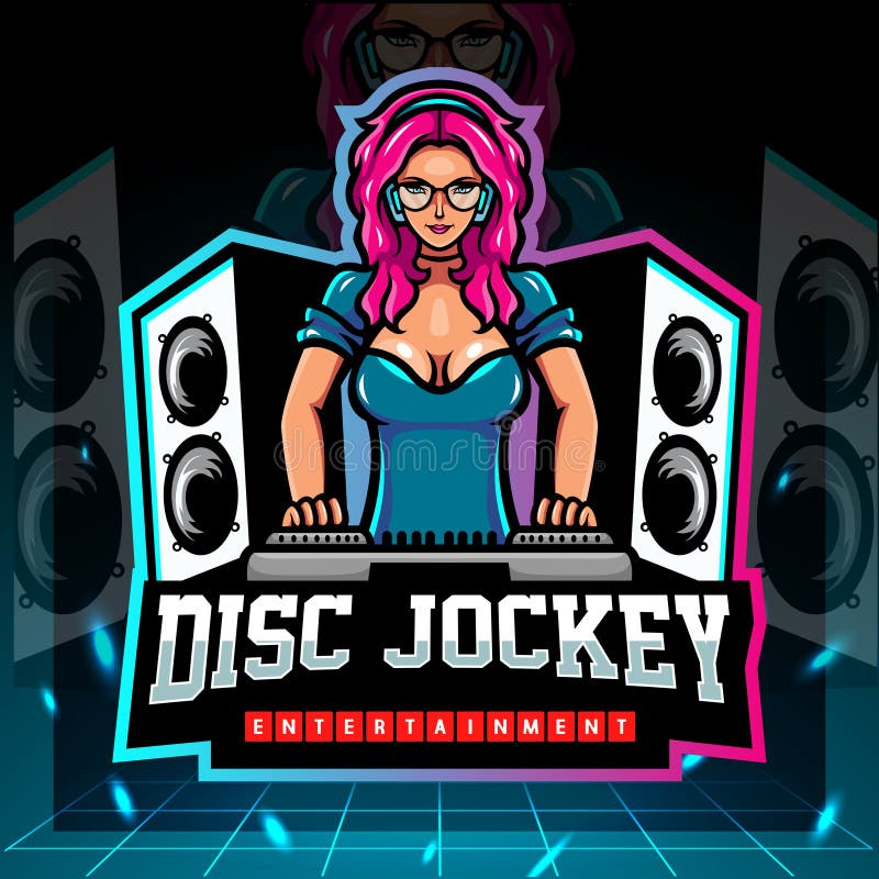 Disc Jockey Mascot. Esport Logo Design Stock Vector - Illustration of ...