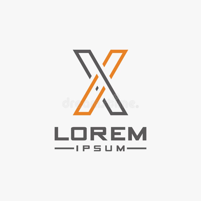 Letter X Logo. Abstract Vector Design Stock Vector - Illustration of ...