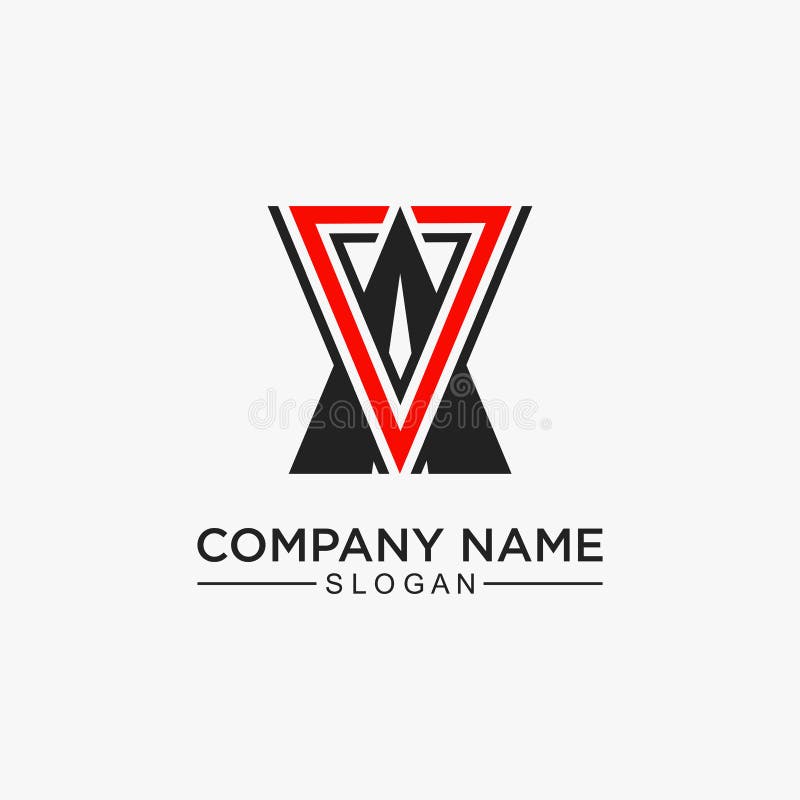 Letter a and V Logo Abstrack Stock Vector - Illustration of element ...