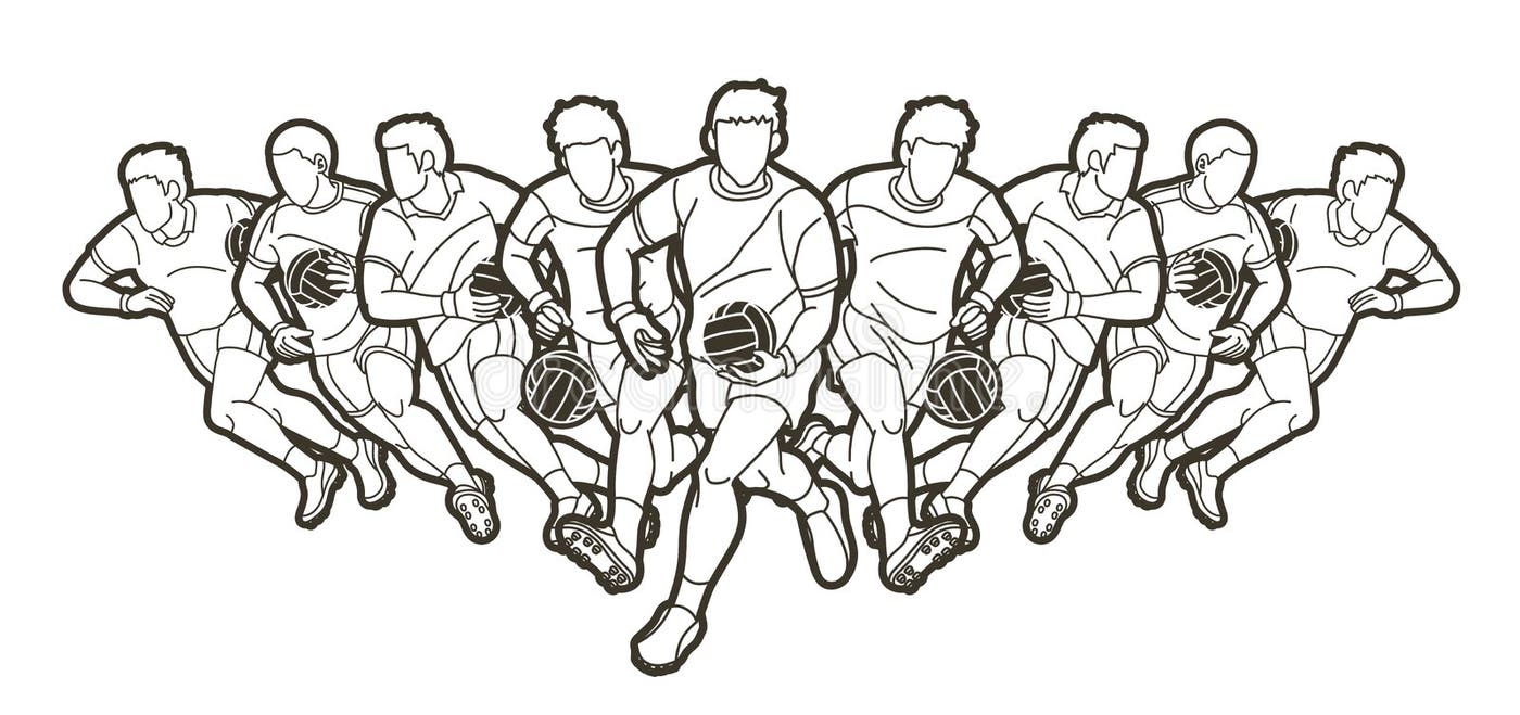 Gaelic Football Stock Illustrations – 617 Gaelic Football Stock ...