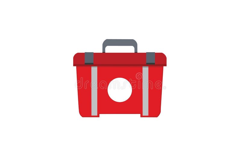 Patient Red Medicine Box Illustration Stock Vector - Illustration of ...