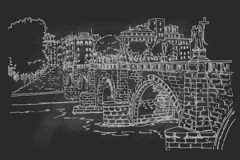 Chalkboard Bridge Stock Illustrations – 86 Chalkboard Bridge Stock ...