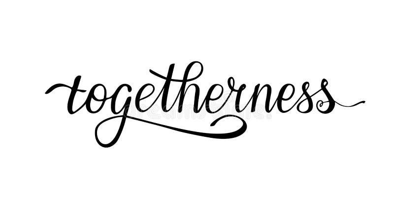 Togetherness Word Text Typography Design Logo Icon Stock Vector ...