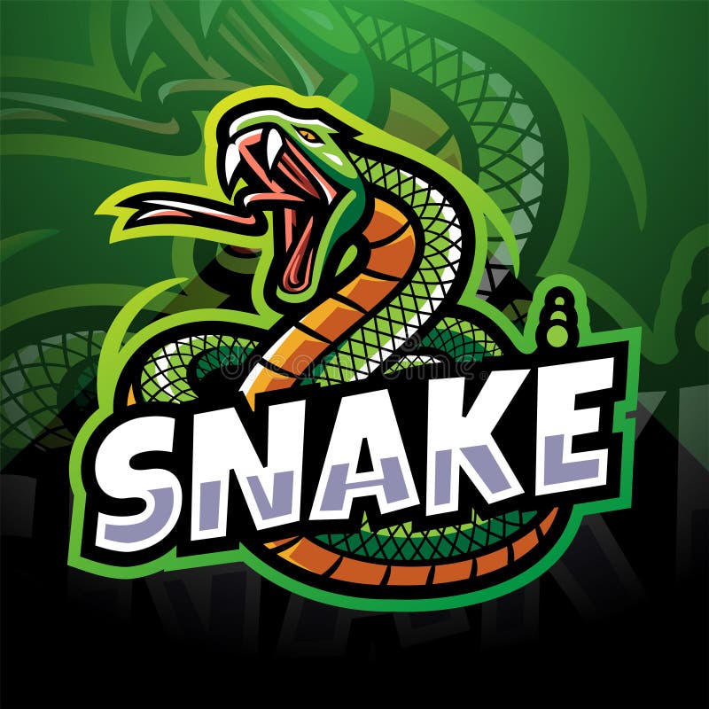 Snake Esport Gaming Mascot Logo Template Vector. Modern Head Snake Logo ...