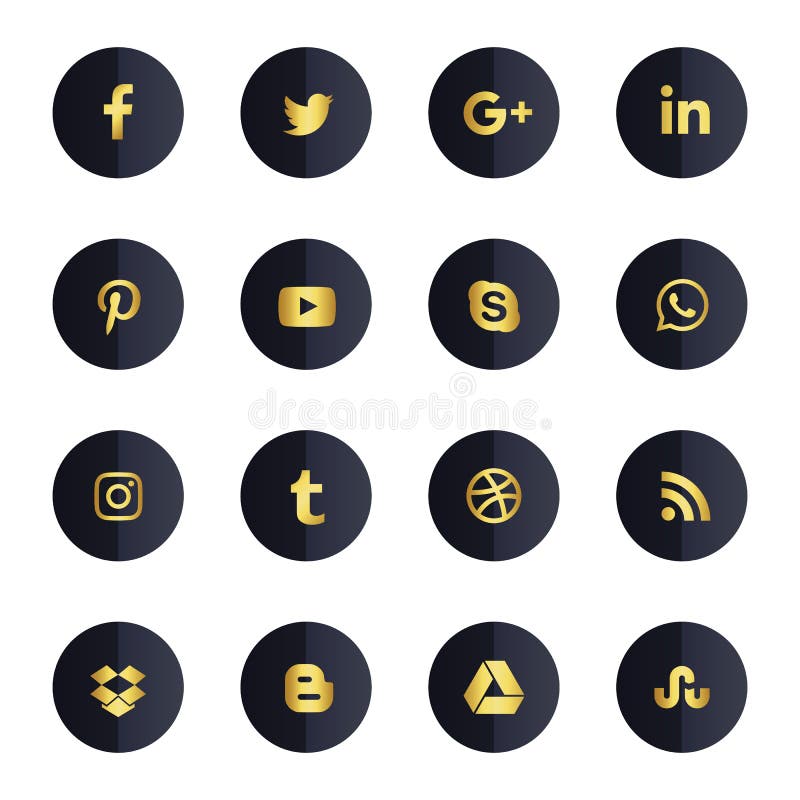 Most Popular Social Media Logo Icons Design by Adobe Illustrator ...