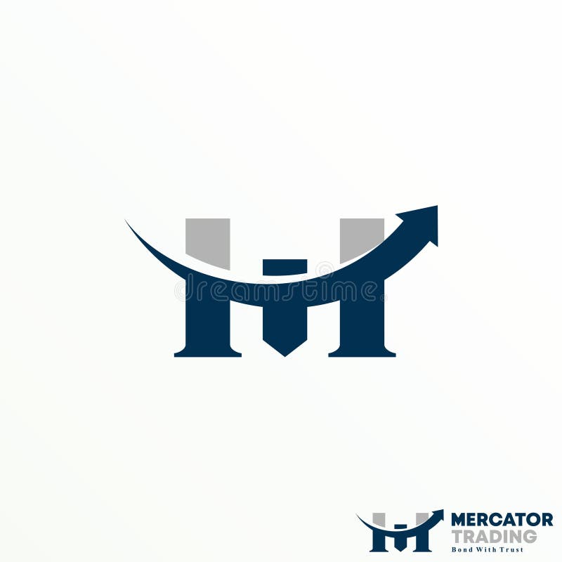 Trading Logo, Graph Design, Font M, Letter M, Symbol M. Stock Vector ...