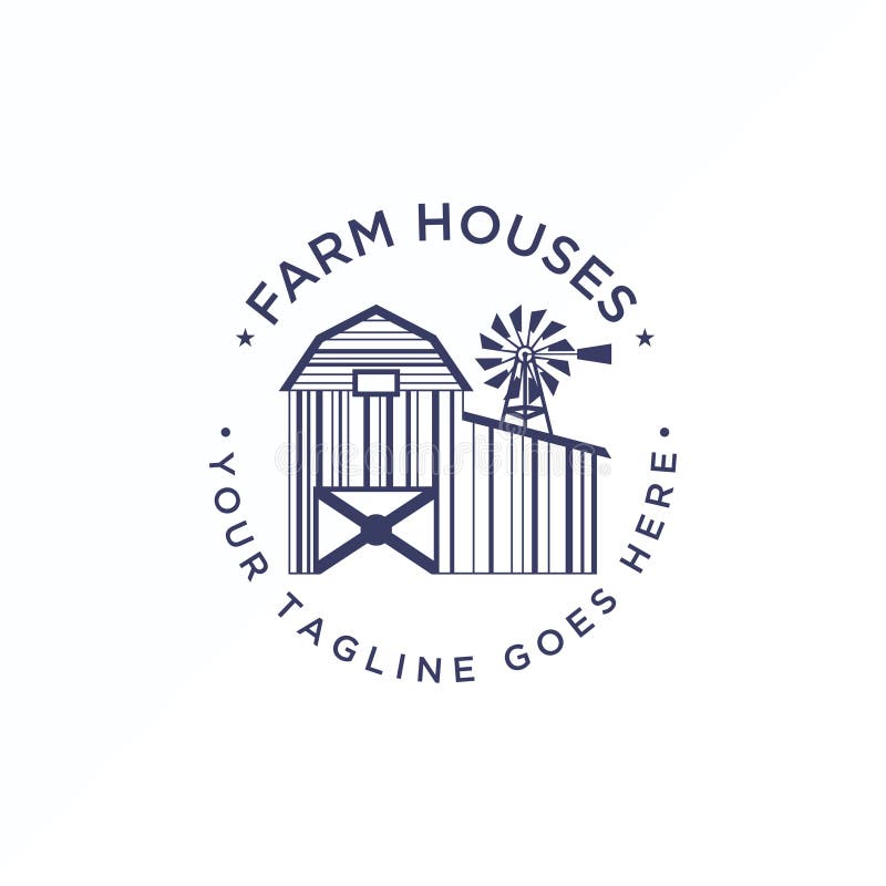 Animal Enclosure Logo. Warehouse Design. Windmill Image. Farm House ...