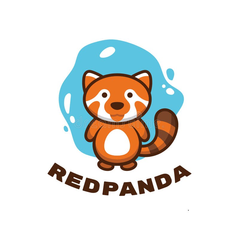 Red Panda Cartoon Character. Cute Little Red Panda Vector Illustration ...