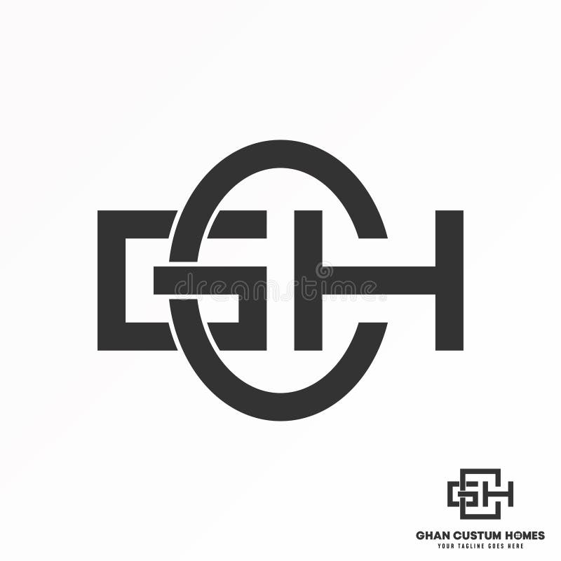 GCH Logo. GCH Font Design. Letter H. the Concept of Combining Letters ...