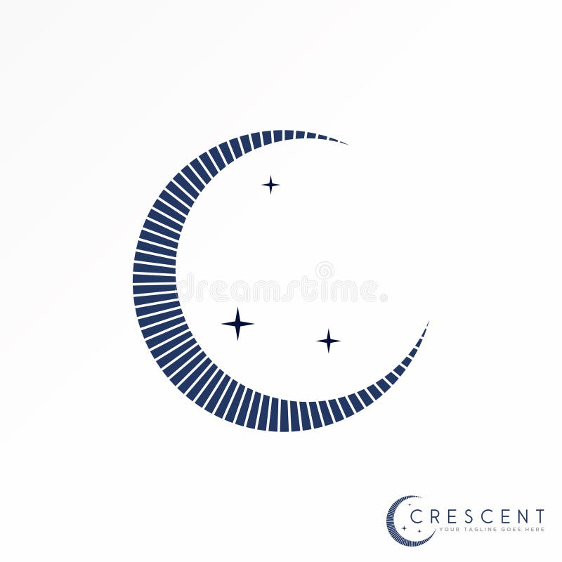 Moon Logo. Crescent Design. Moon Image. Conception of the Moon and ...