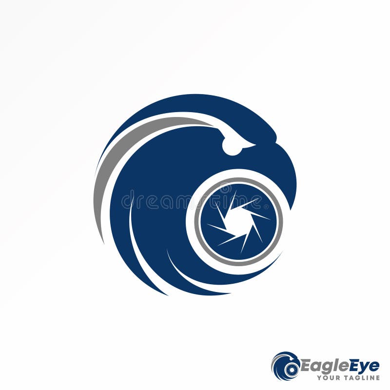 Eagle Logo. Camera Lens Design. Eagle Head Image. Eagle Abstract ...