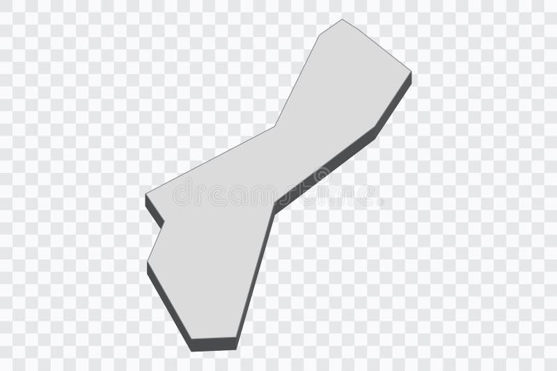 3D Map Illustration of Guam Stock Vector - Illustration of travelling ...