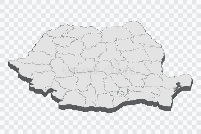 3D Map Illustration of Romania Stock Vector - Illustration of globe ...