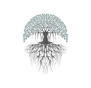 Printable Banyan Tree Image Vector Isolated Stock Vector - Illustration ...