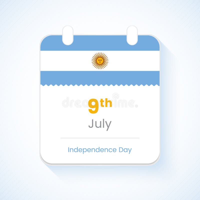 9th July Independence Day of Argentina. Creative Country Independence ...