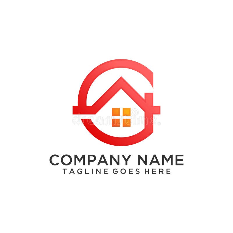 Letter G home logo design stock vector. Illustration of property ...