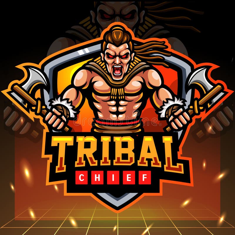 Tribal Chief Mascot. Esport Logo Design Stock Vector - Illustration of ...