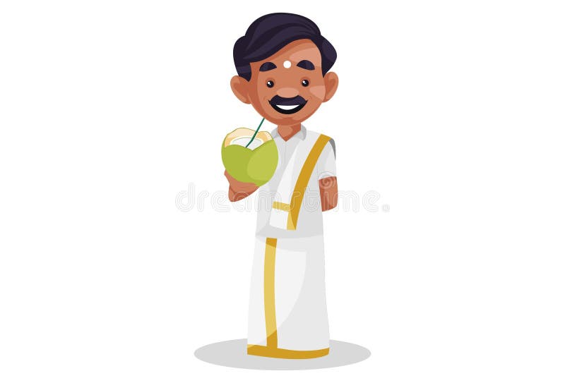 Vector Graphic Illustration of Tamil Man Stock Vector - Illustration of ...