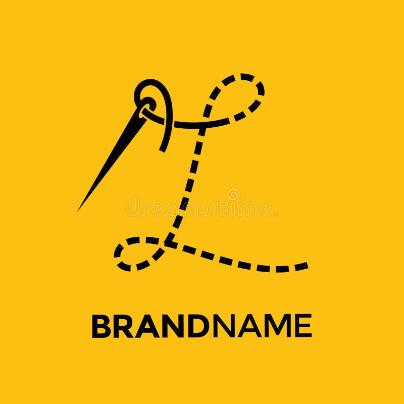 Leather Craft Logo Icon Design Stock Vector - Illustration of needle ...