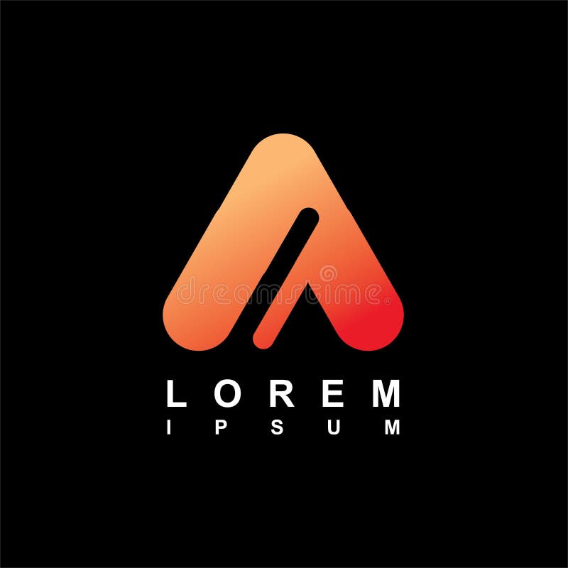 Creative Letter a Logo Design Vector Template Stock Vector ...