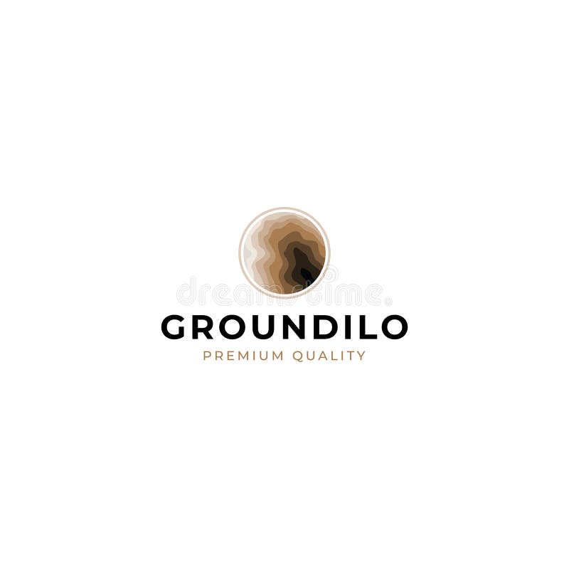 Ground Landscape Logo Design Simple Style Stock Illustration ...