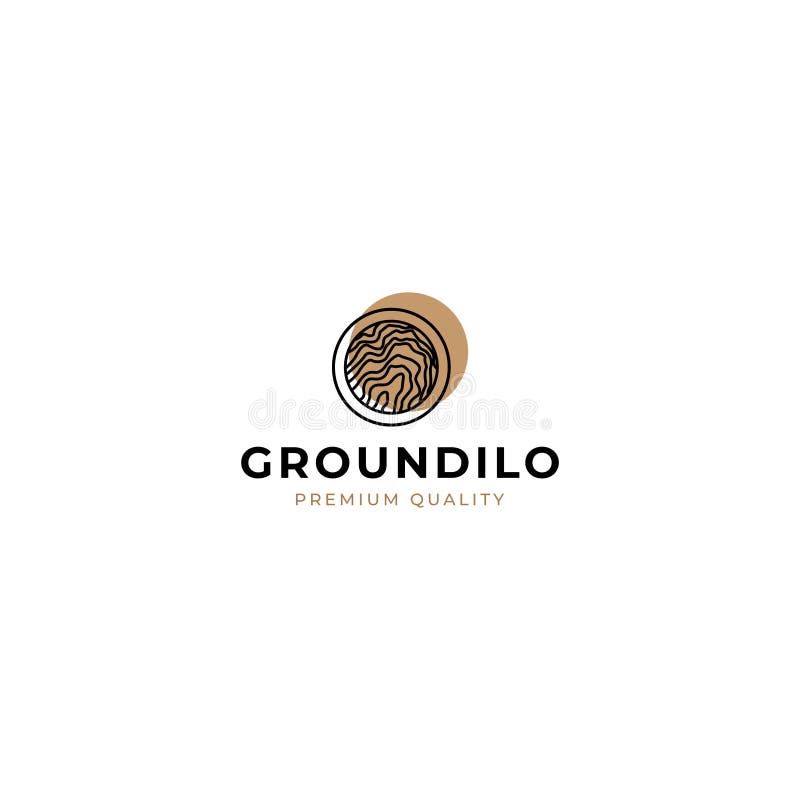 Ground Landscape Logo Design Simple Style Stock Illustration ...
