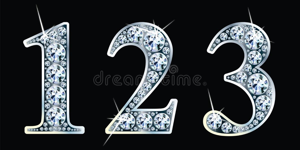 Bling Numbers Stock Illustrations – 631 Bling Numbers Stock ...