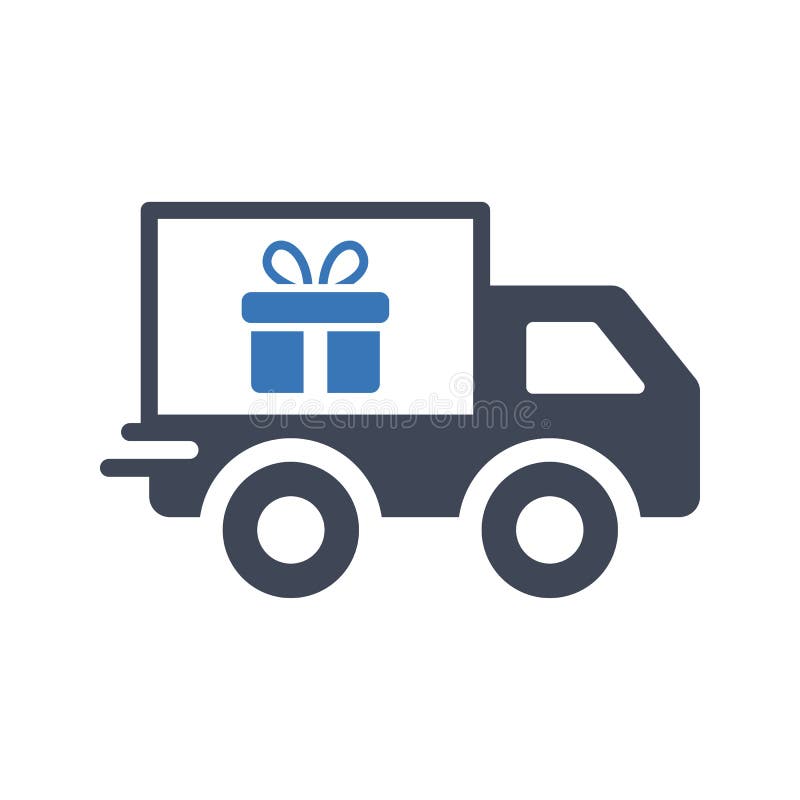 Delivery Shipping Truck Icon. Vector Graphics Stock Vector ...