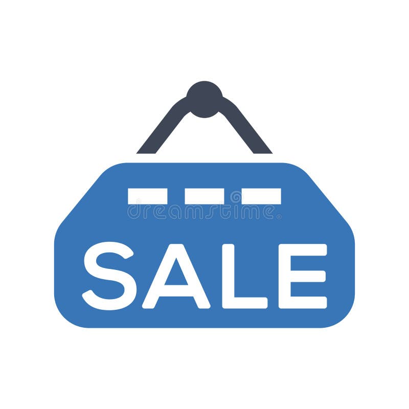 Sale Sign Icon. Vector Graphics Stock Vector - Illustration of sale ...