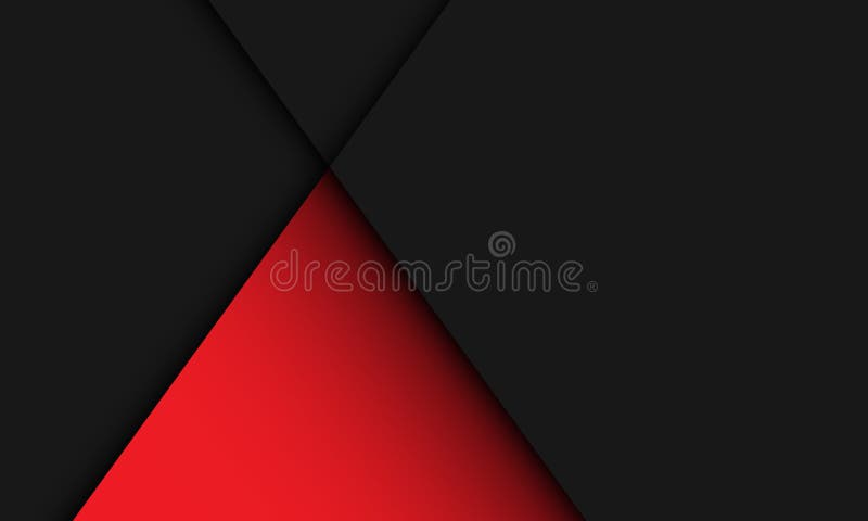 Abstract Red Triangle Shadow Line on Black with Blank Space Design ...
