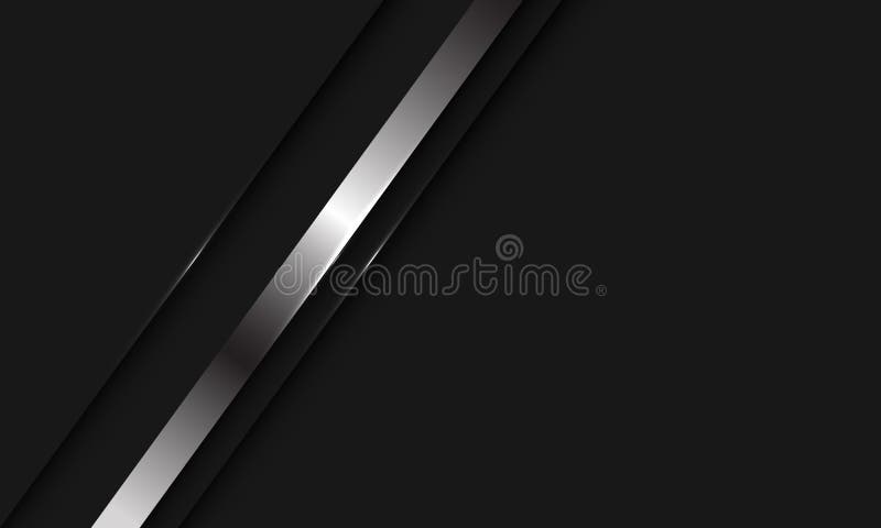 Slash Silver Alphabet. Vector Letters Stock Vector - Illustration of ...