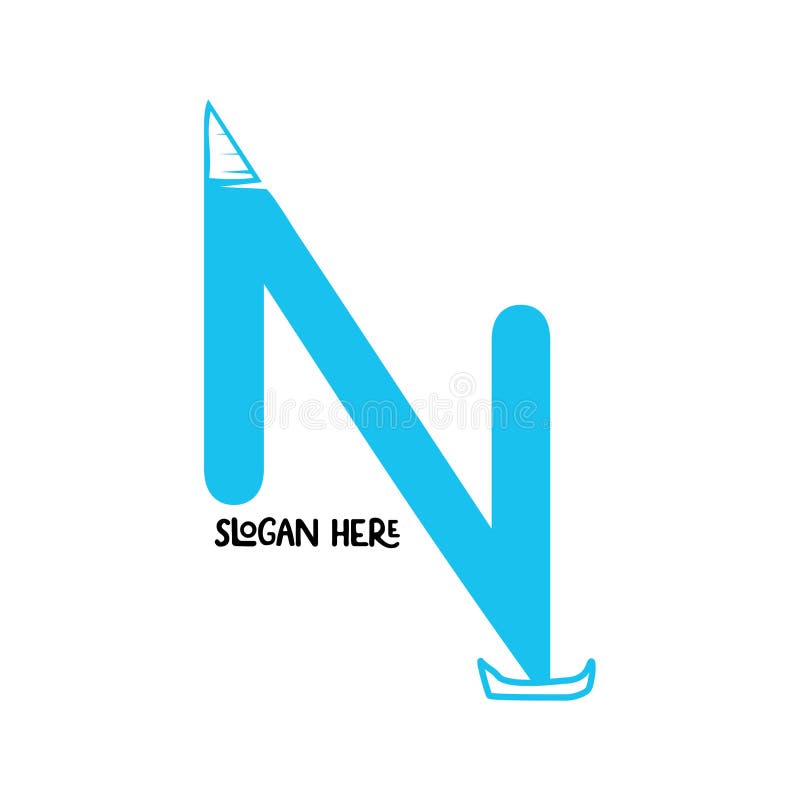 Blue N Logo Icon Design Vector Design Stock Vector - Illustration of ...