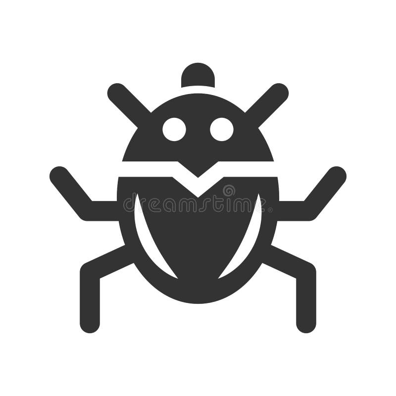 Virus Insect Icon. Vector Graphics Stock Vector - Illustration of virus ...