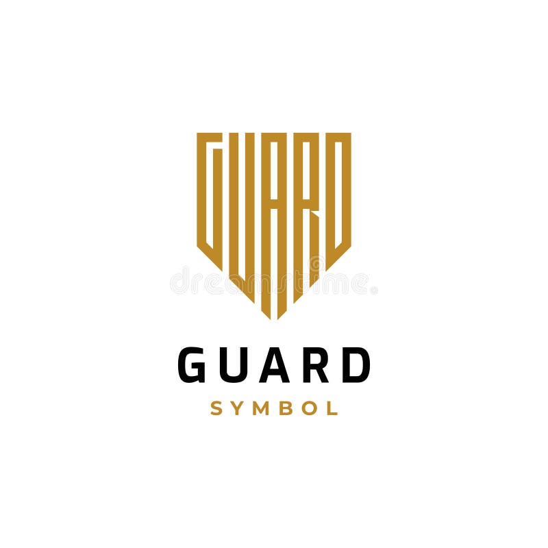 Letter Guard Shield Logo Design Inspiration Vector Template Stock ...