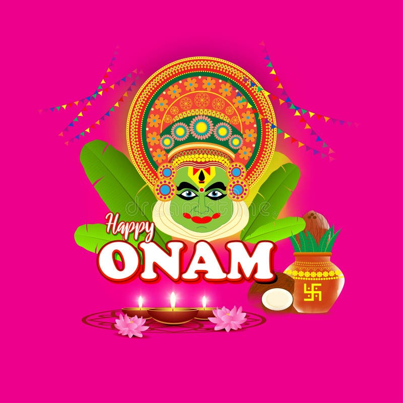 Onam Festival Face Illustration Stock Illustrations – 464 Onam Festival ...