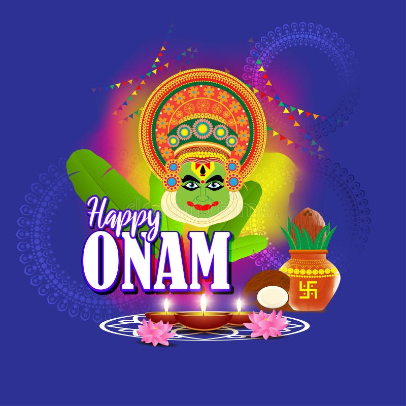 Onam Festival Face Illustration Stock Illustrations – 464 Onam Festival ...