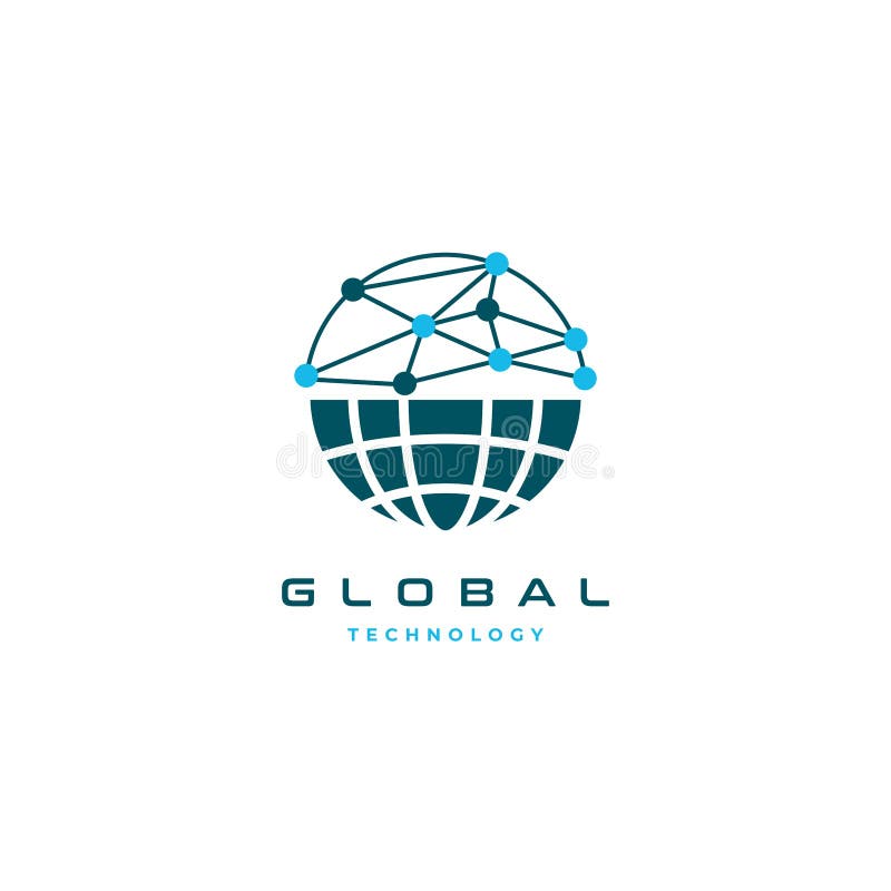 Global Connection Logo Design Vector Template Stock Vector ...