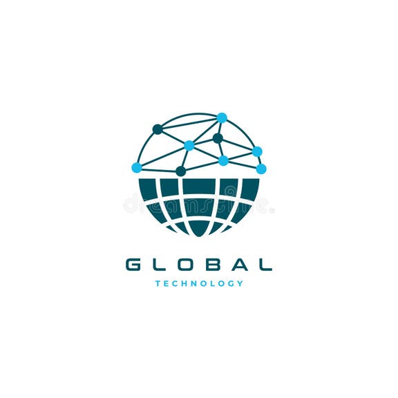 Global Connection Logo Design Vector Template Stock Vector ...
