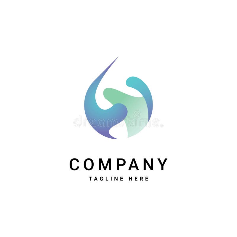 Creative Water Logo Design Vector Template Stock Vector - Illustration ...