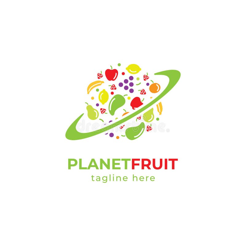 Fresh Fruit Logo Design Vector Template.Healthy Organic Food Symbol ...