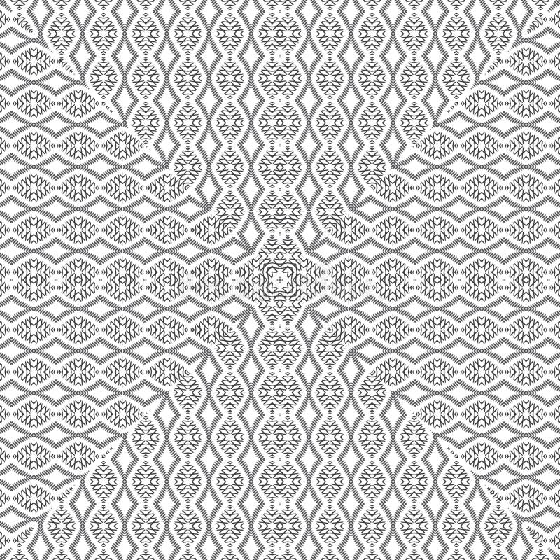 Radial Geometry Stitching Damask Embroidery Geometric Vector Seamless ...