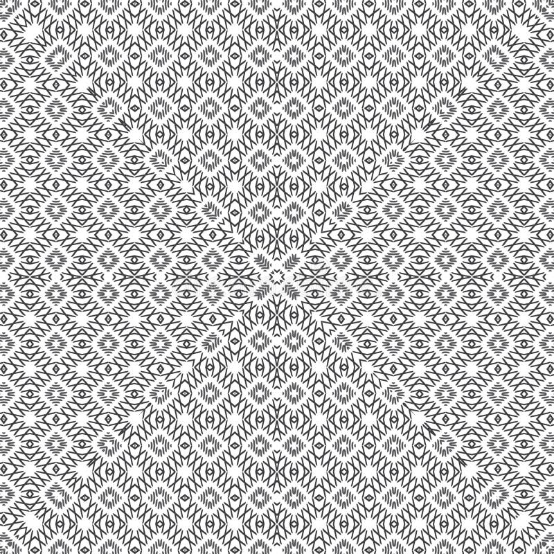 Radial Geometry Stitching Damask Embroidery Geometric Vector Seamless ...