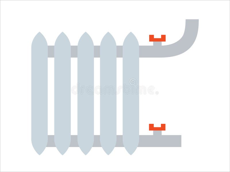Heating Radiator Icon. Vector Illustration Stock Vector - Illustration ...