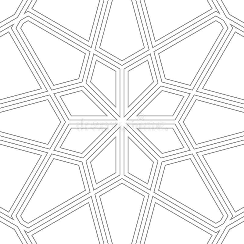 Seamless Pattern Design with Intricate Geometrical Shapes. Stock Vector ...