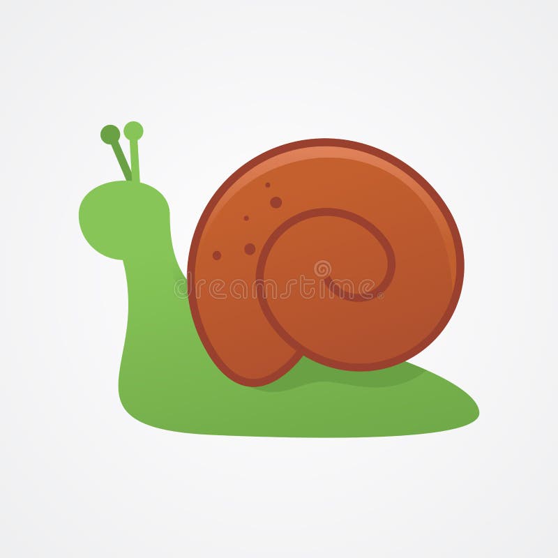 Snail Vector Illustration, Snail Simple Vector Stock Vector ...