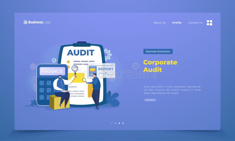 Business Corporate Team Audit Illustration Concept Stock Vector ...