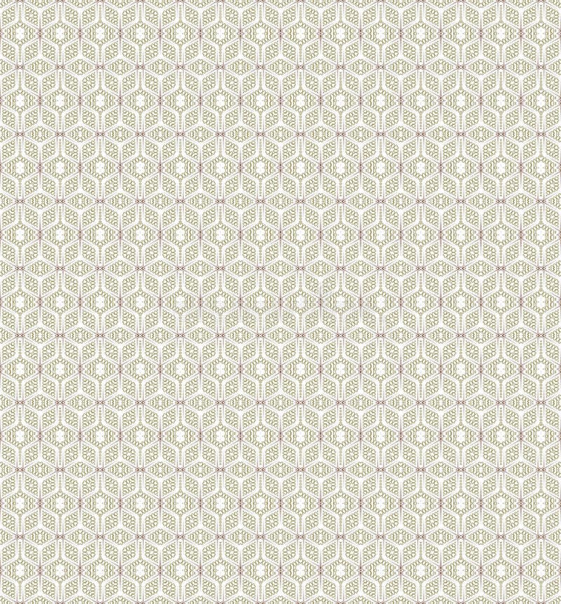 Stitching Damask Embroidery Thread Neutral Colors Vector Seamless ...