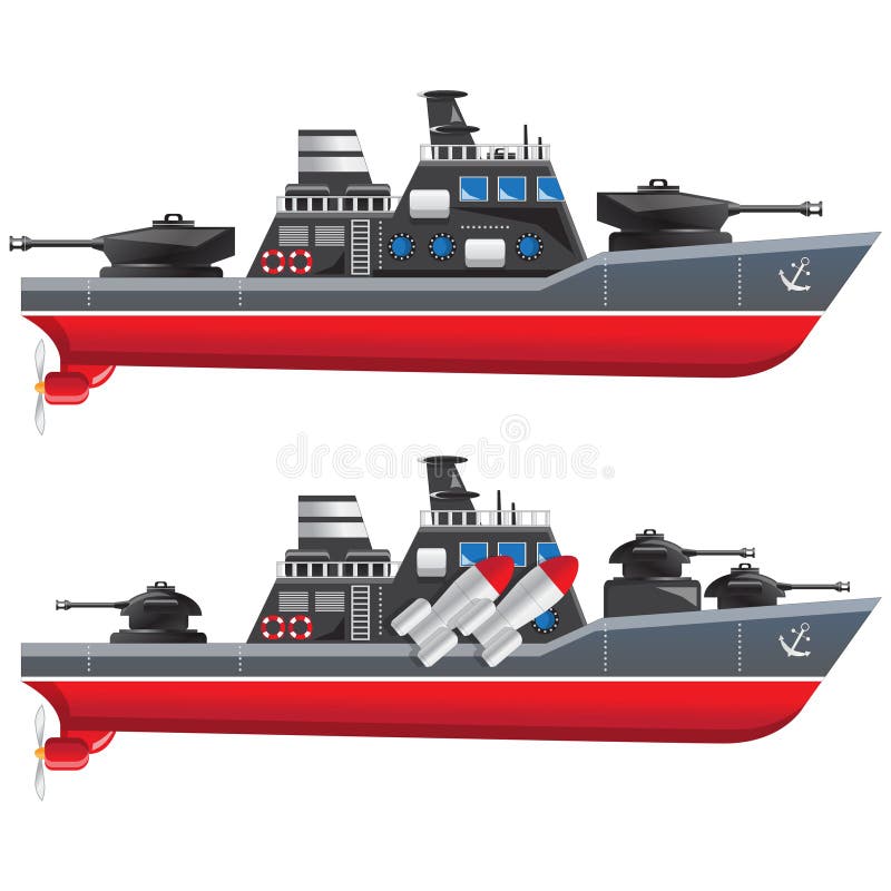 War ships. stock vector. Illustration of cruiser, frigate - 210328542