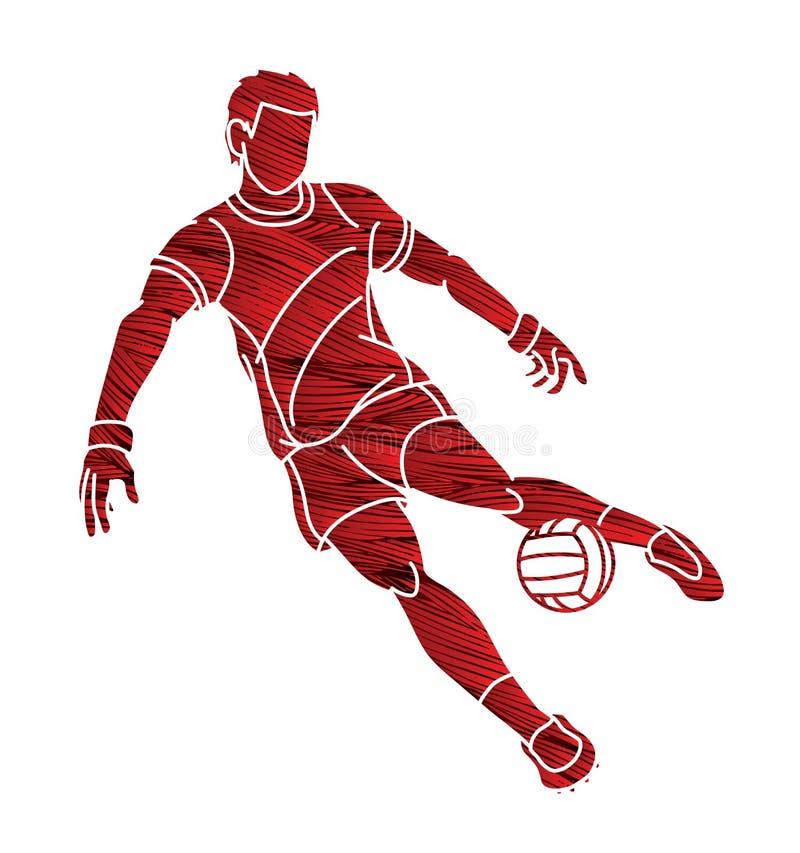 Gaelic football player stock vector. Illustration of traditional - 5844445
